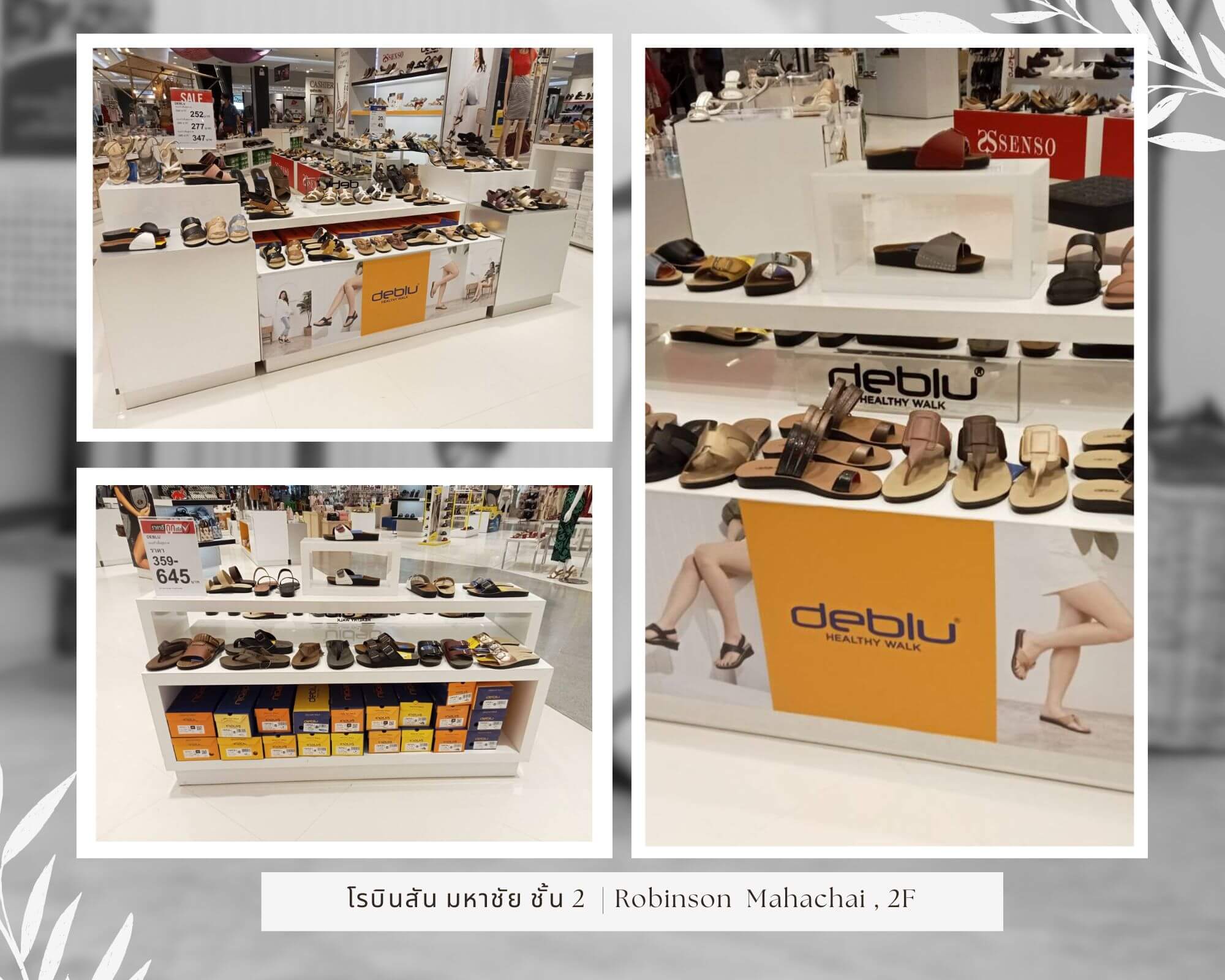 Deblu มีทั้งหมด 11 สาขา ร้านขายรองเท้าเพื่อสุขภาพของเรา | Deblu
